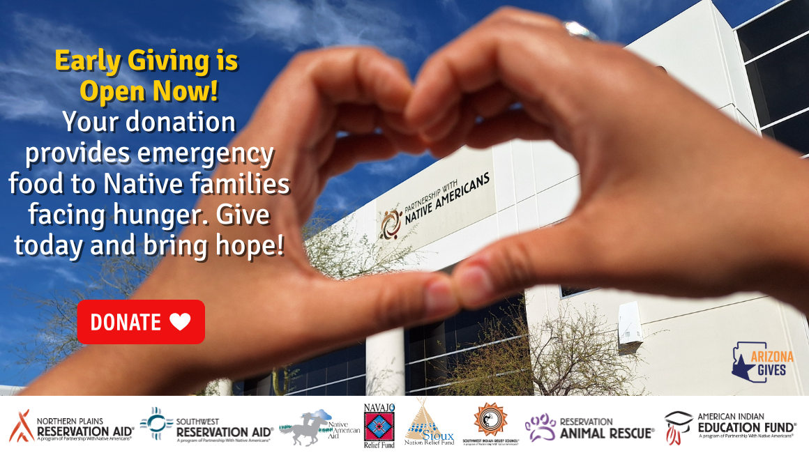 Partnership With Native Americans is participating in Arizona Gives Day - PWNA